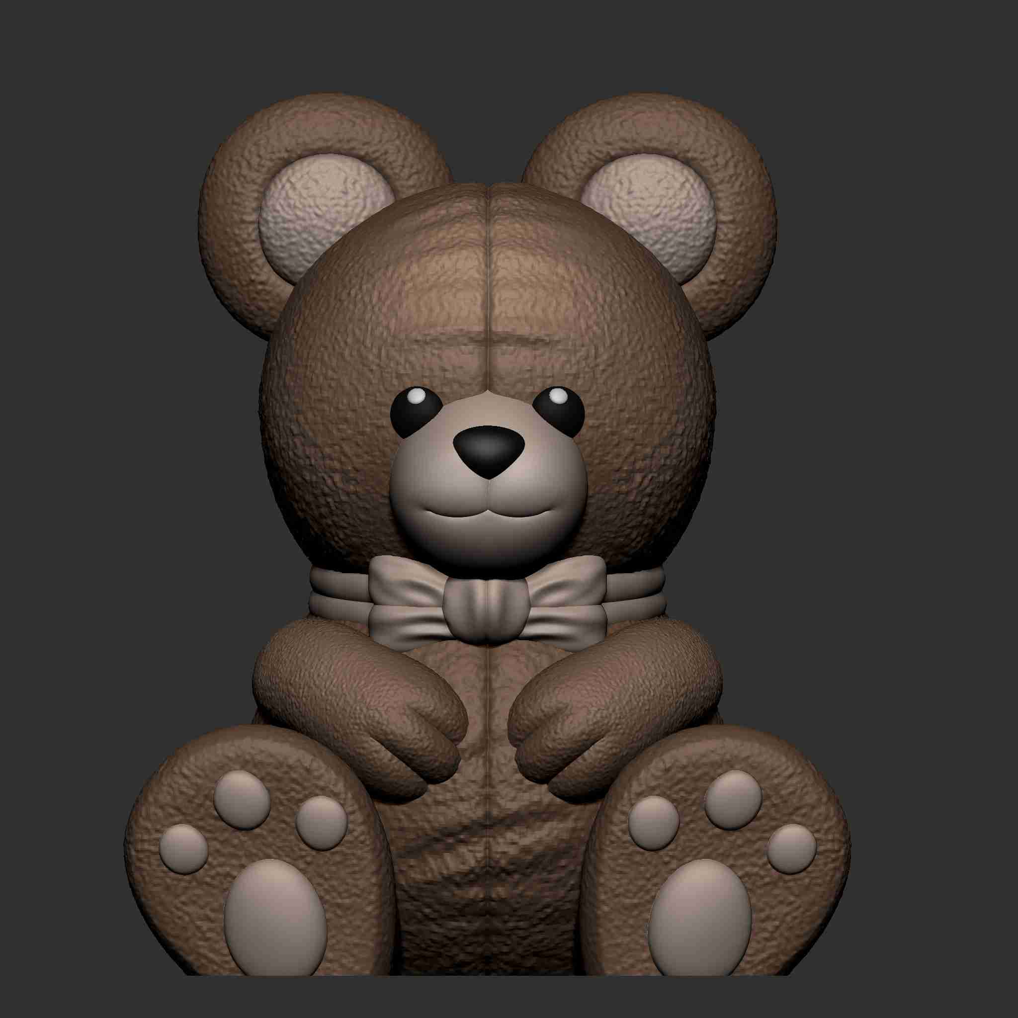 CUTE TEDDY (PRINT IN PLACE) | 3D models download | Creality Cloud