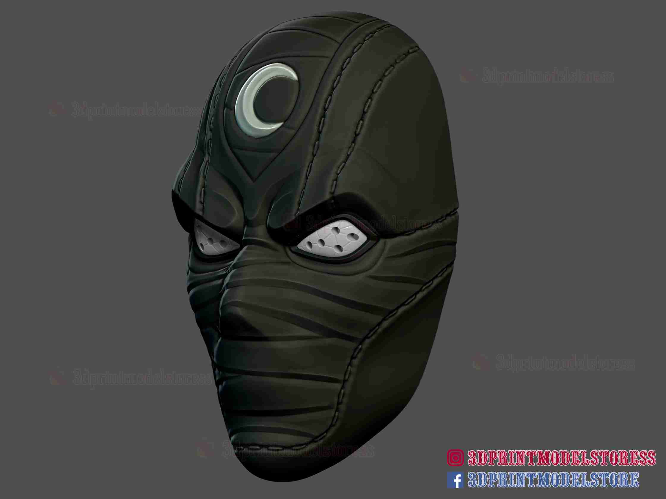 Moon Knight Mask - Marvel Comics Cosplay - Halloween Costume | 3D ...