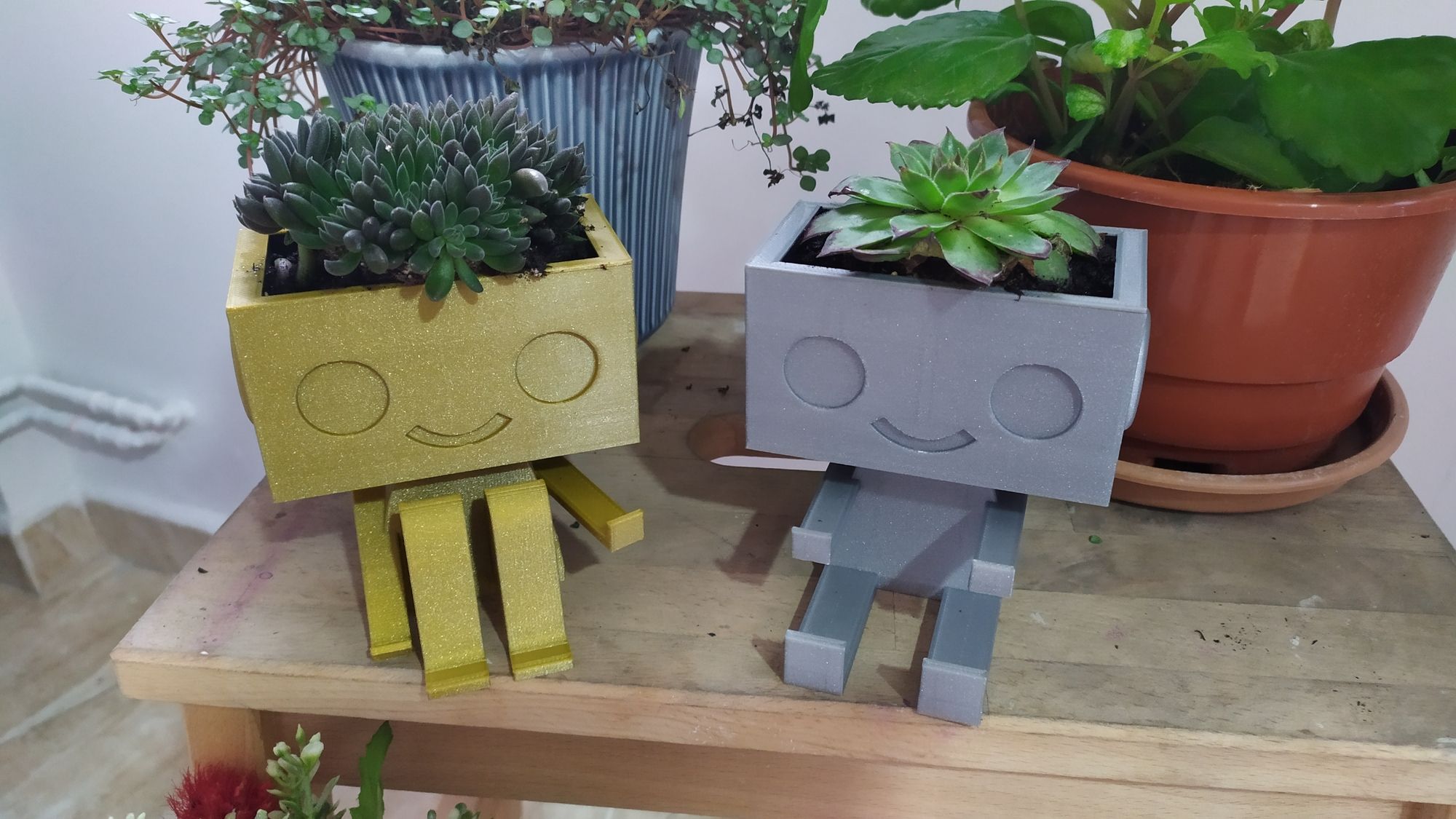 CUTE ROBOT PLANTER | 3D models download | Creality Cloud