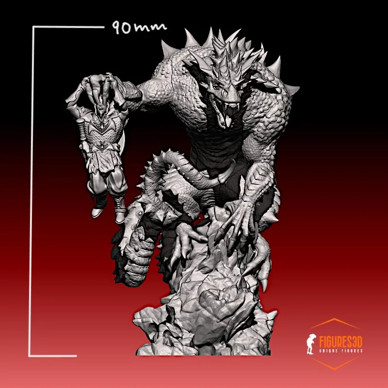 Giant lizzard dragon | 3D models download | Creality Cloud