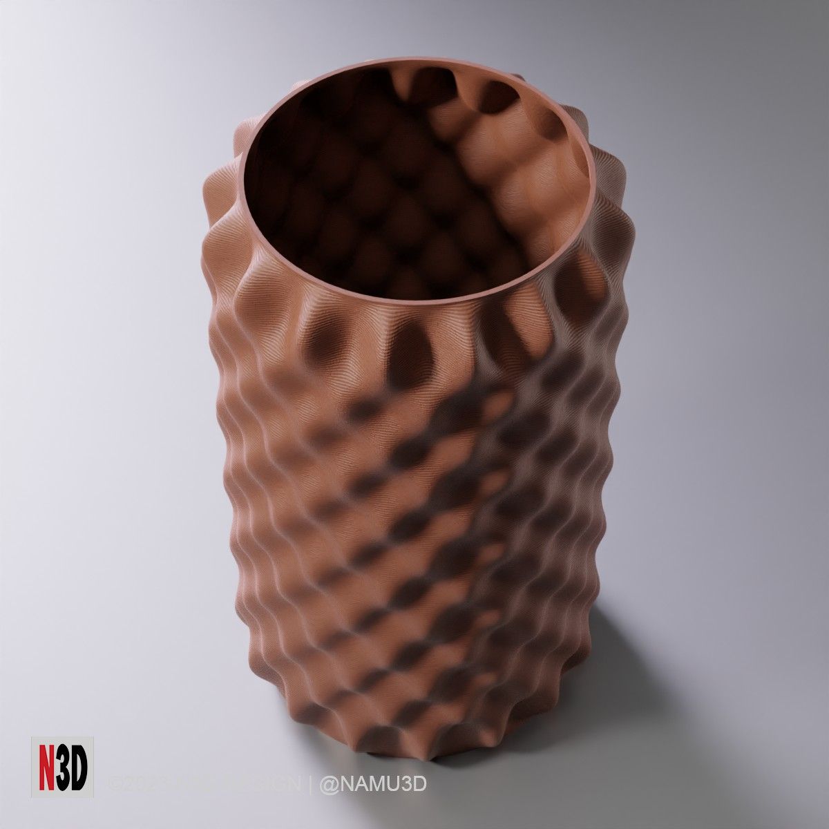 0016 A BUMPY VASE | 3D-Modelle herunterladen | Creality Cloud