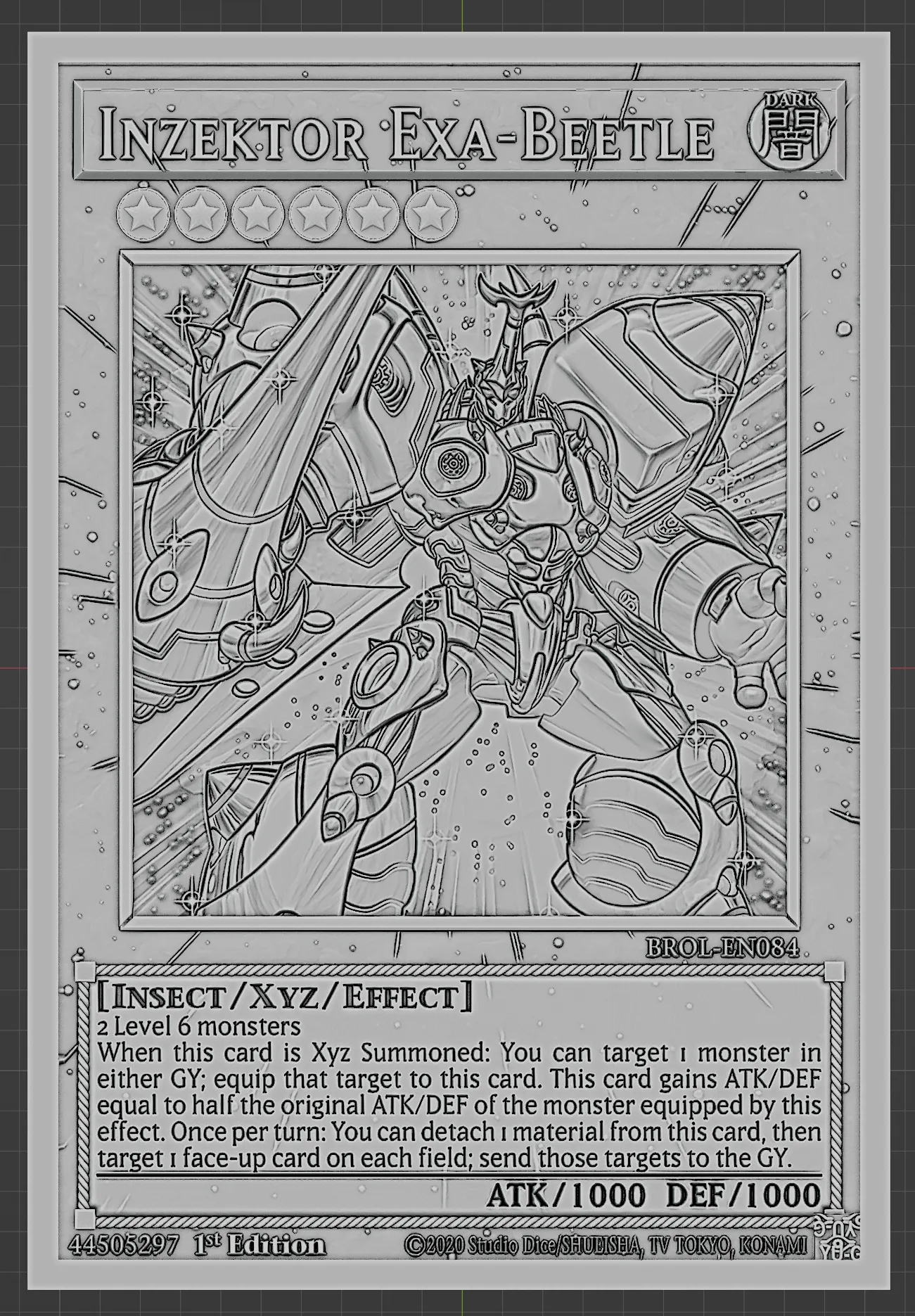 Free Other STL Download - Inzektor Exa-Beetle - yu-gi-oh!by Wsonuchiha3D