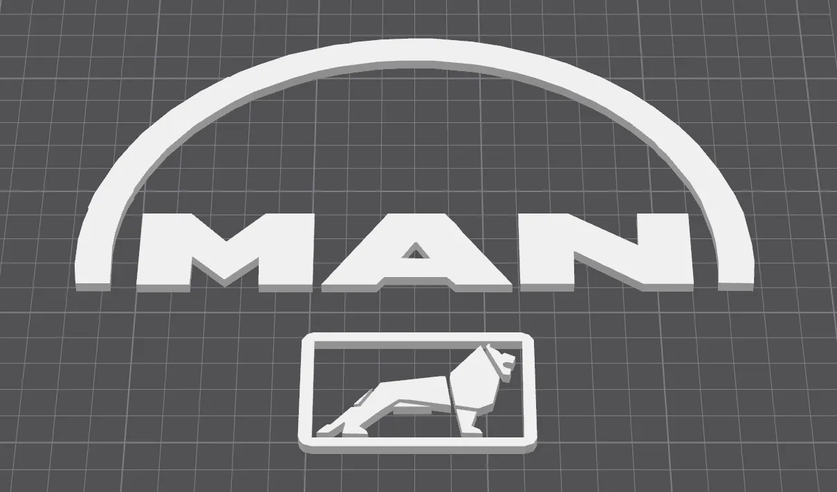 3D Printer Files | 3MF File | MAN LOGO | Creality Cloud