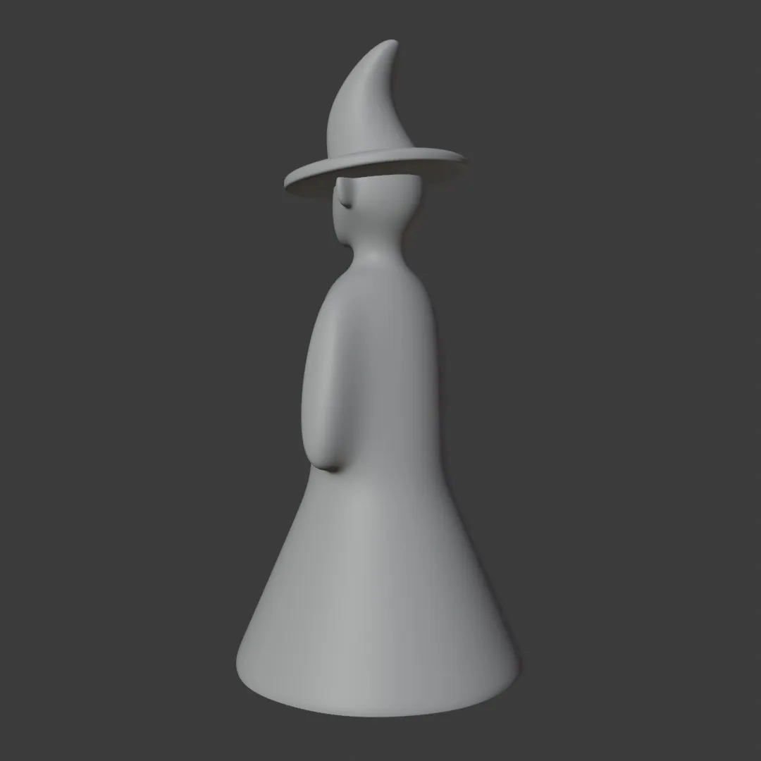 Sculptures & Artworks STL Download - minimalistic witch for home ...