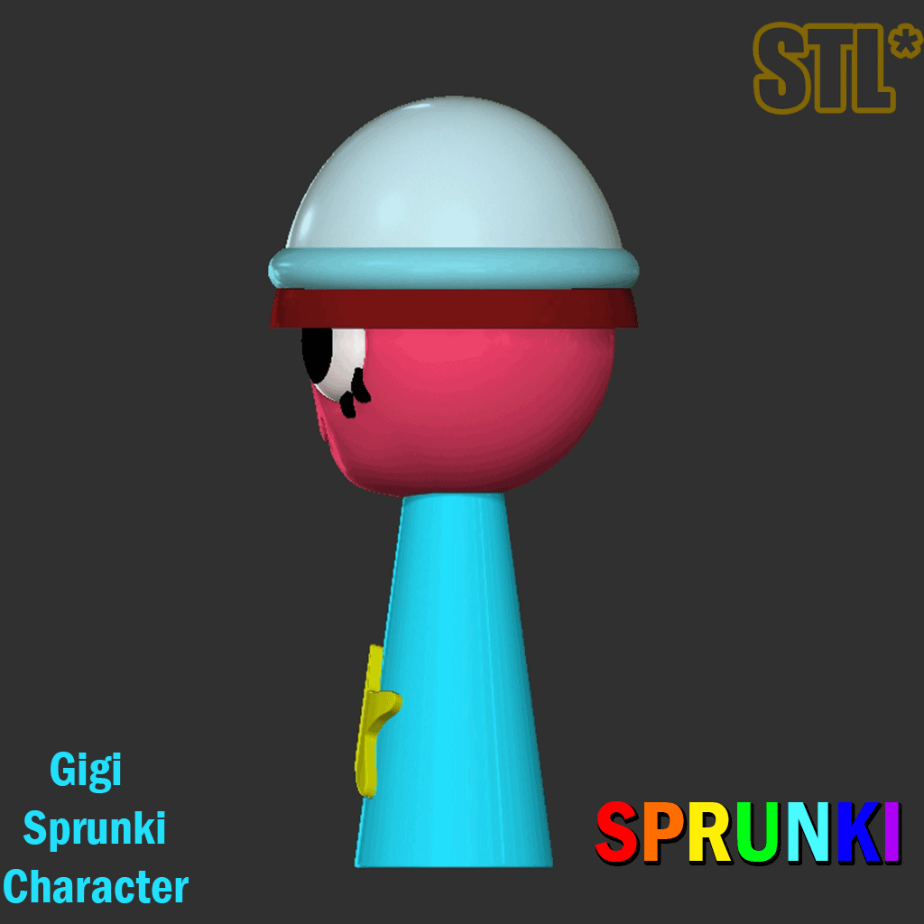 Characters & Creatures STL Descarga - STL Sprunki Incredibox Gigi Dandy ...