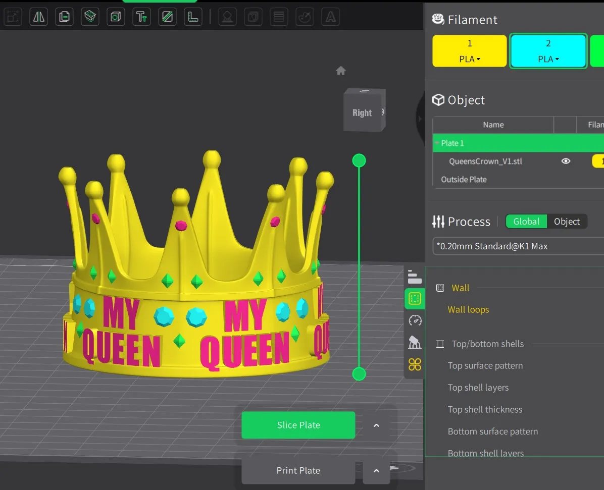 3D Printer Files | 3MF File | Queen's Crown | Creality Cloud