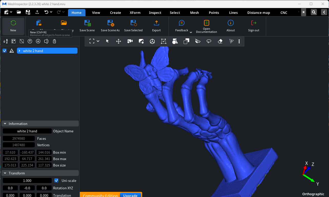 white hand 2 | 3D models download | Creality Cloud