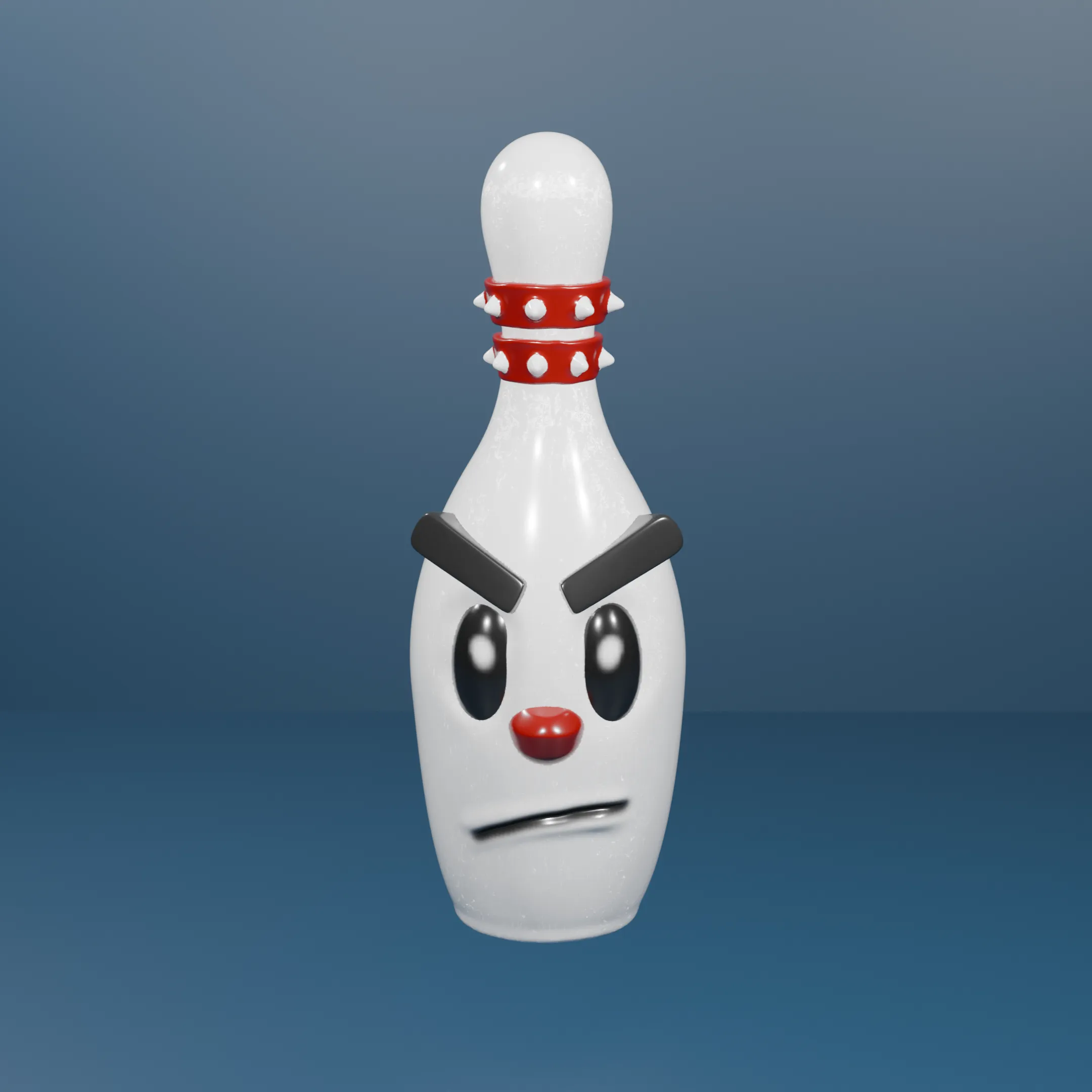 Free Other STL Download - Angry bowling Pinby JohnBogle