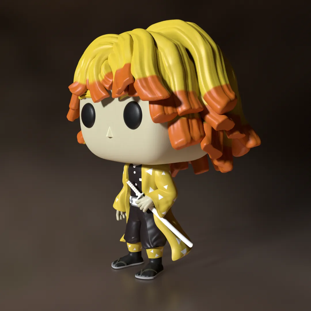 ZENITSU - DEMON SLAYER | 3D models download | Creality Cloud