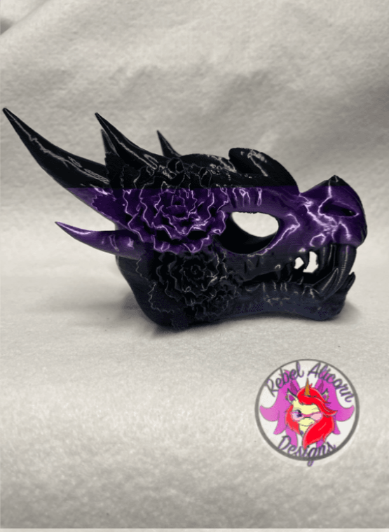 Dragon Skull - Dragon Flower Skull | 3D models download | Creality Cloud