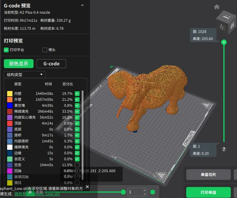 3D Printer Files | 3MF File | Elephant | Creality Cloud