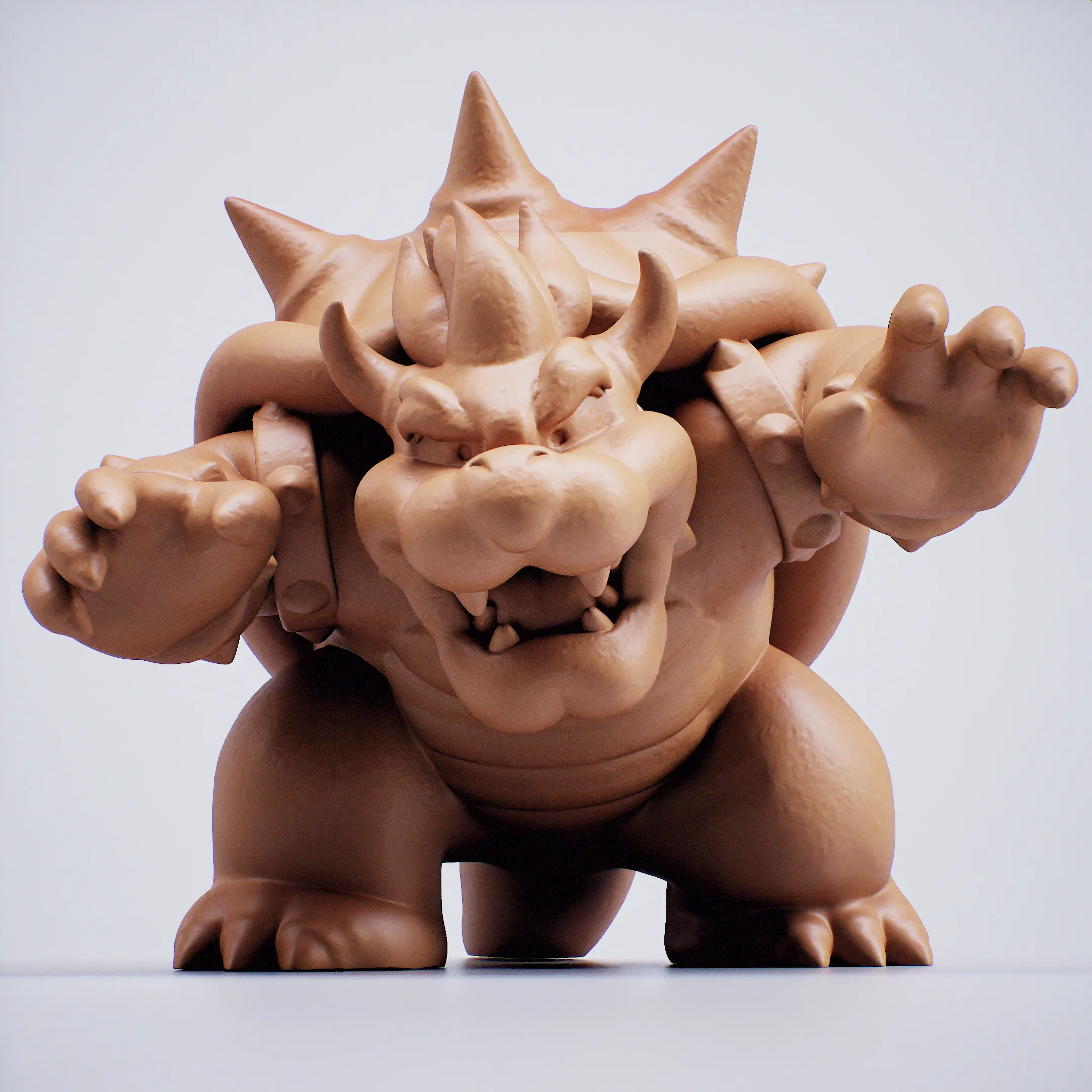 Miniature Games & Accessories STL Download - Clay/Stone Koopa king ...