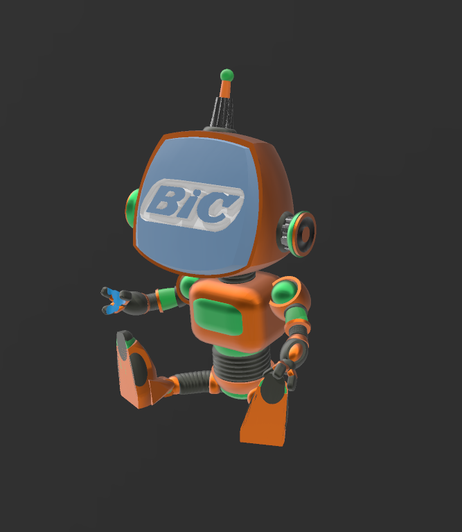 robot bic pen holder | 3D models download | Creality Cloud