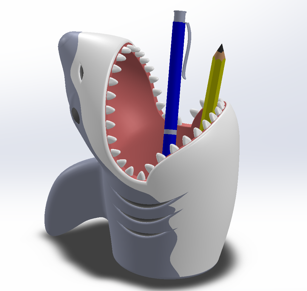 Shark Penholder | 3D models download | Creality Cloud