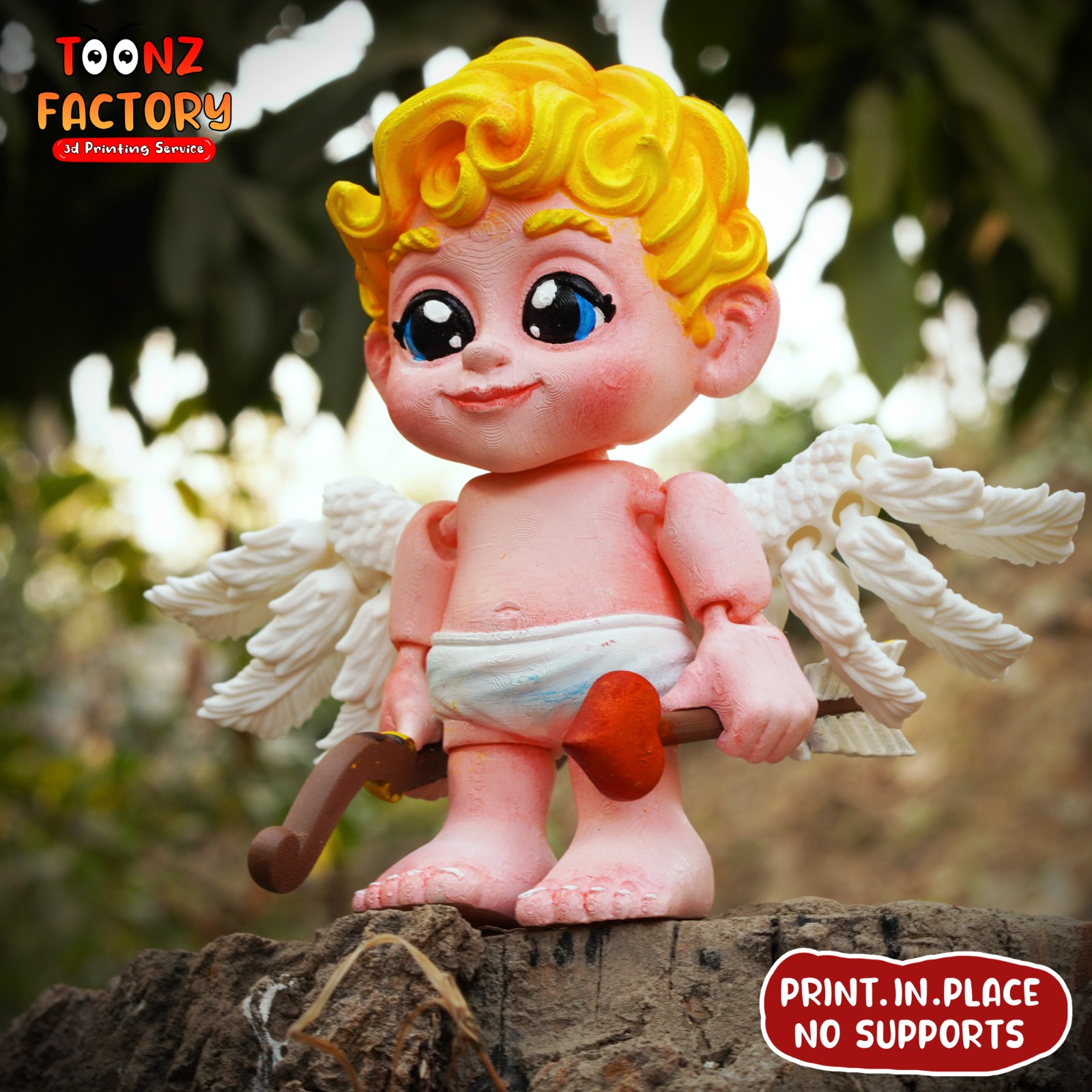 PRINT IN PLACE CUTE FLEXI CUPID | 3D models download | Creality Cloud