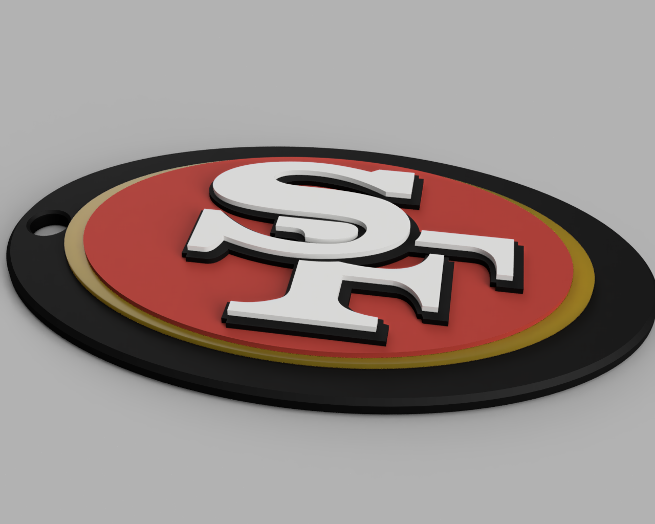 San Francisco 49ers Key Fob | 3D models download | Creality Cloud