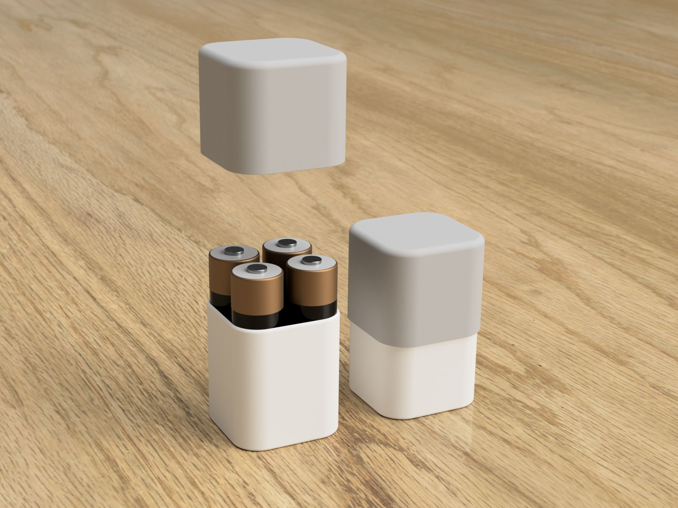 Battery Travel Case - AA, AAA | 3D models download | Creality Cloud