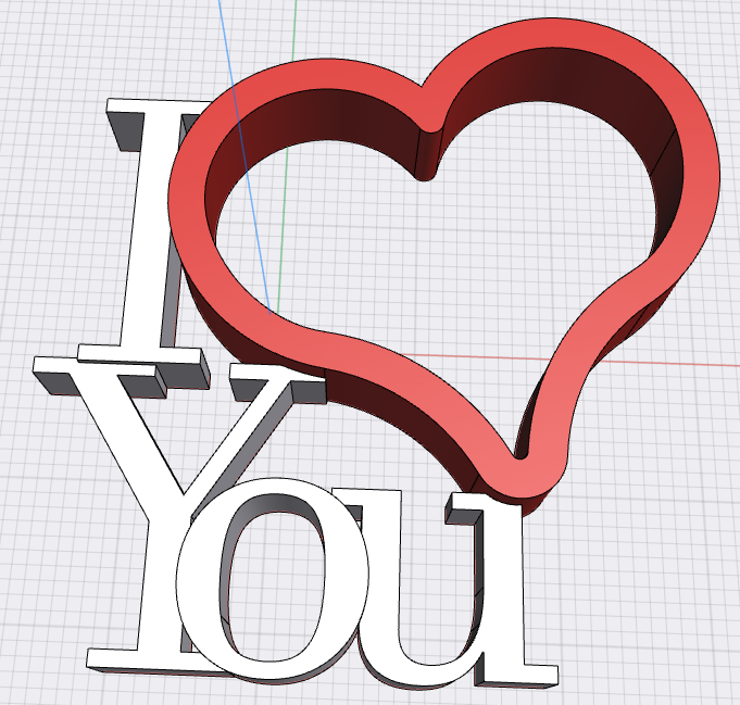 I Love You - Heart | 3D models download | Creality Cloud