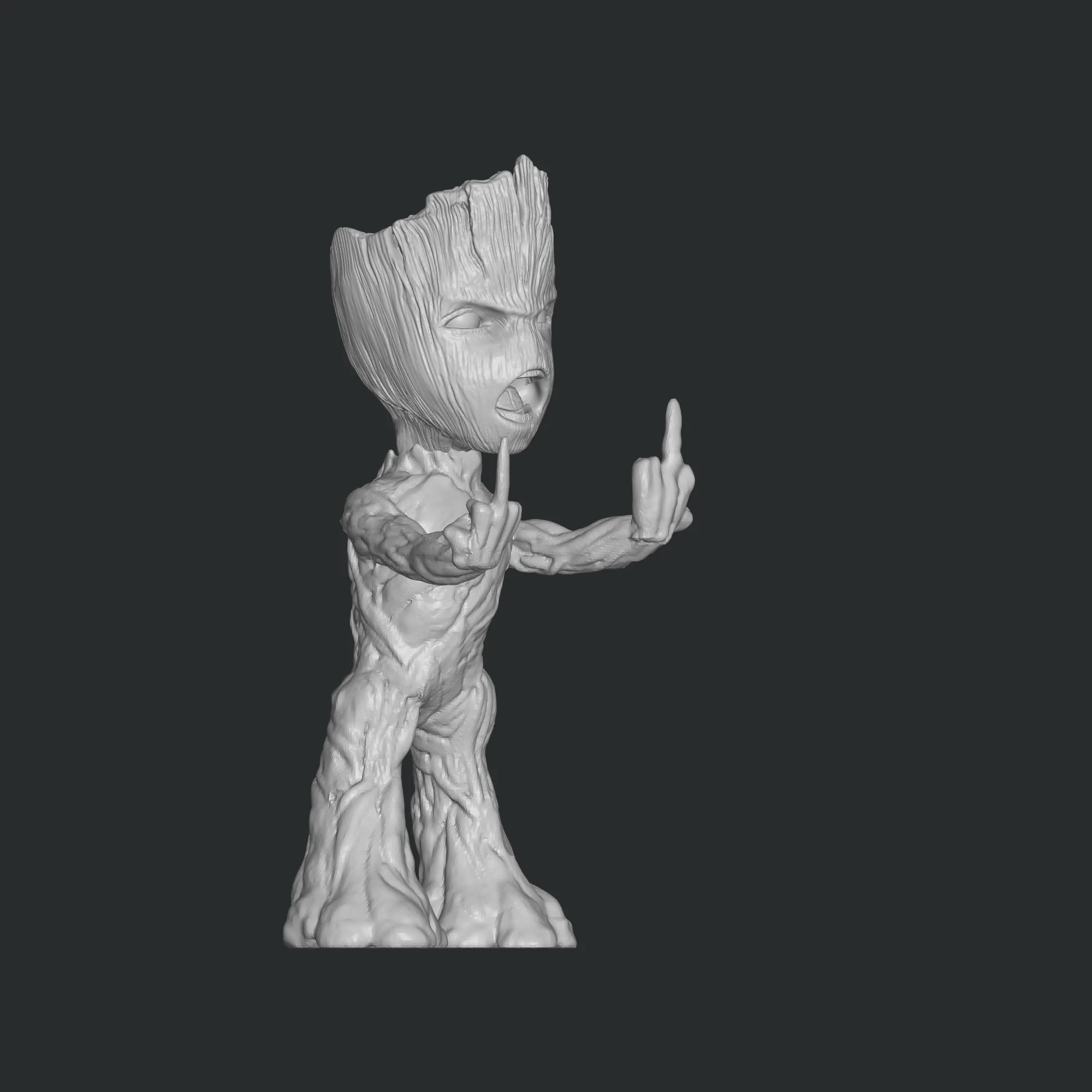 Characters & Creatures STL Download - Angry Groot stl file 3d printing ...