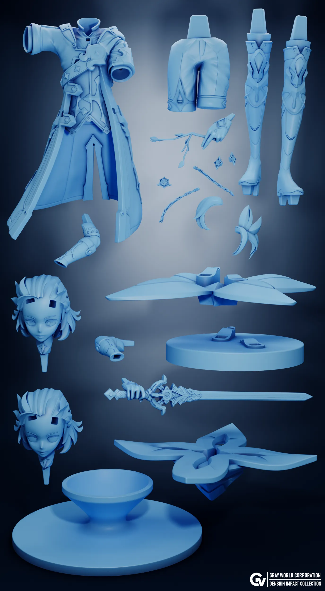 Albedo Kreideprinz 2 | Genshin Impact | 3D models download | Creality Cloud