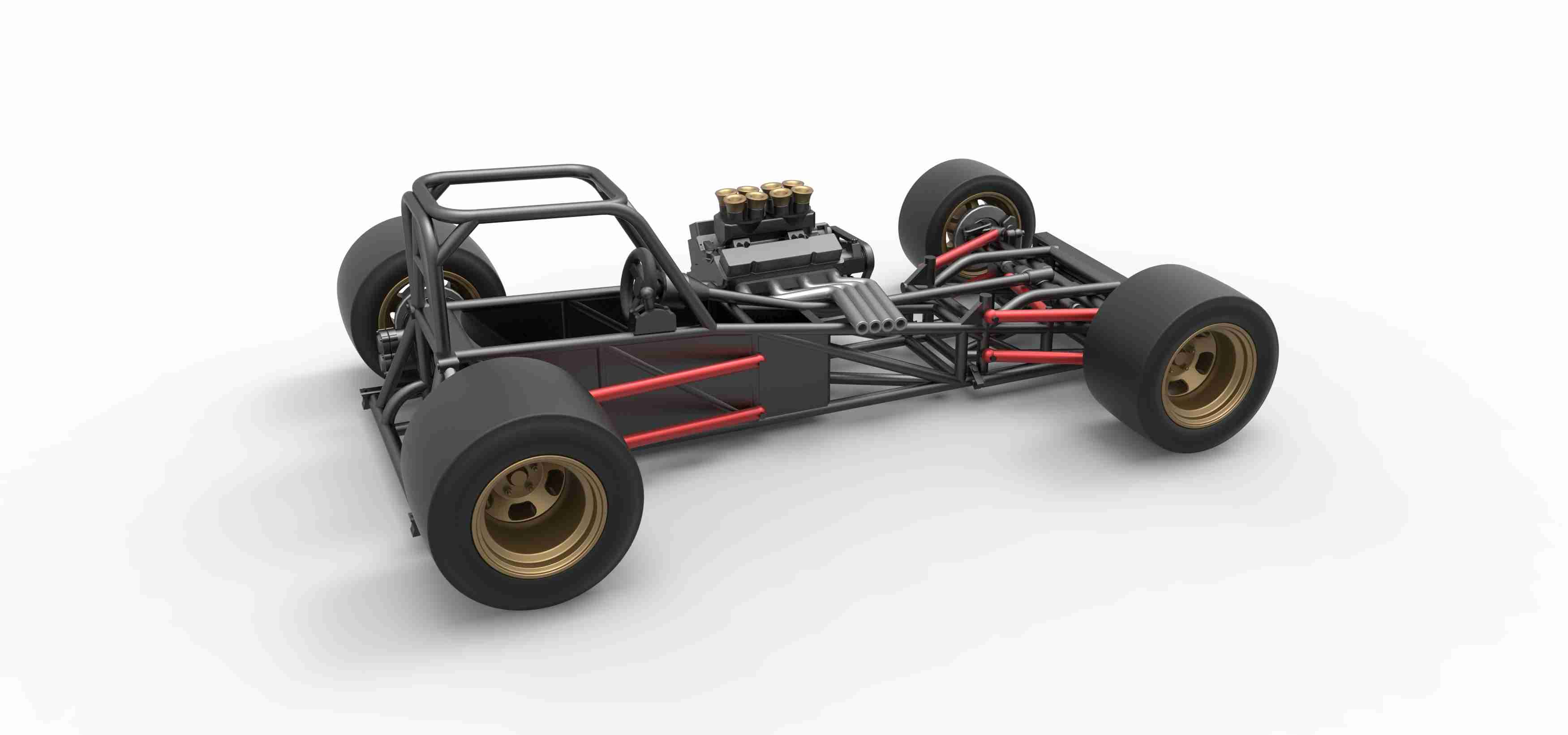 Diecast Supermodified front engine race car Base Scale 1:25 | 3D models ...