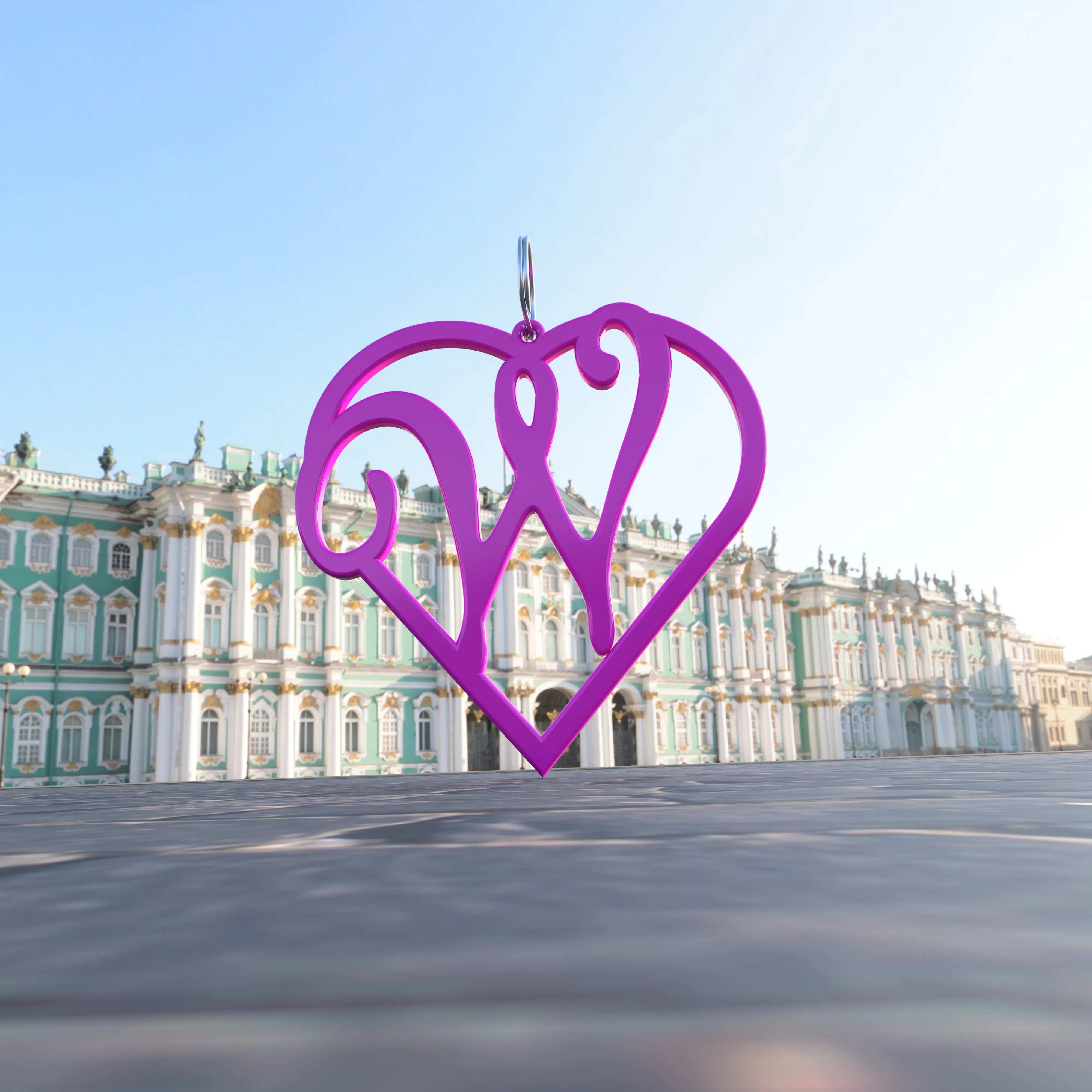 3D Printer Files | 3MF File | Heart W Charm | Creality Cloud