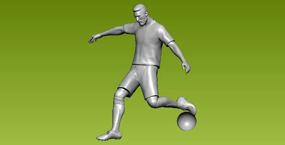 Characters & Creatures STL Descarga - Football king "named" Messi - 3D printed - statue - DesignerDC