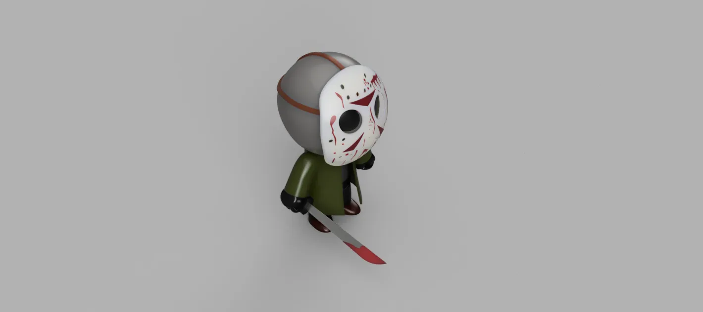 Characters & Creatures STL Download - Friday the 13th Mini Jason ...