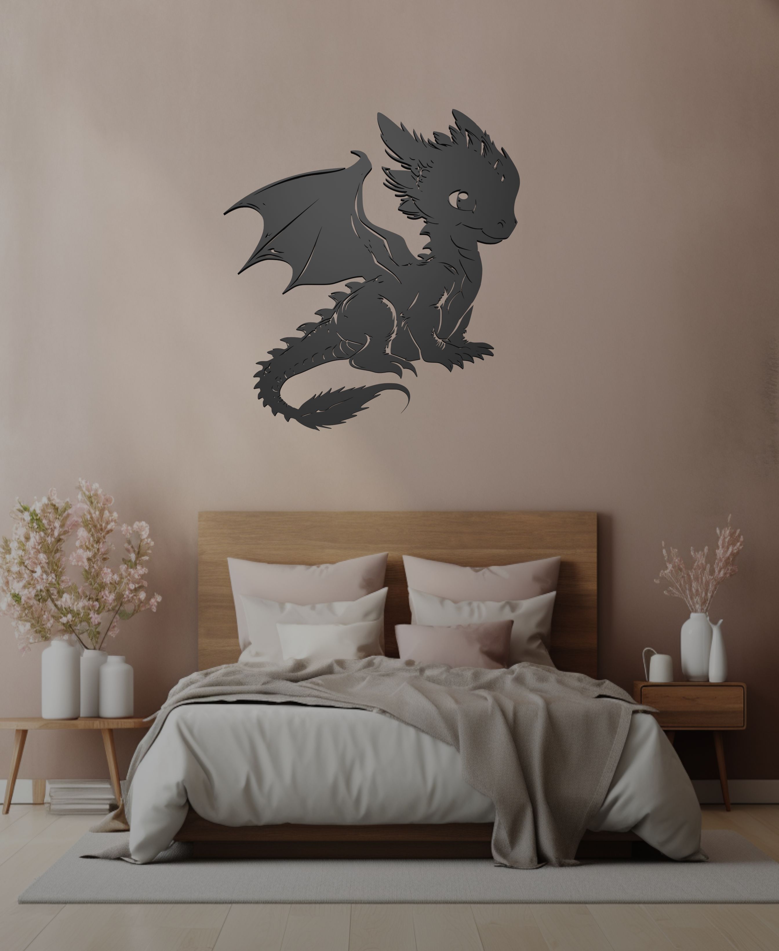 Cute Dragon Wall Art | 3D models download | Creality Cloud