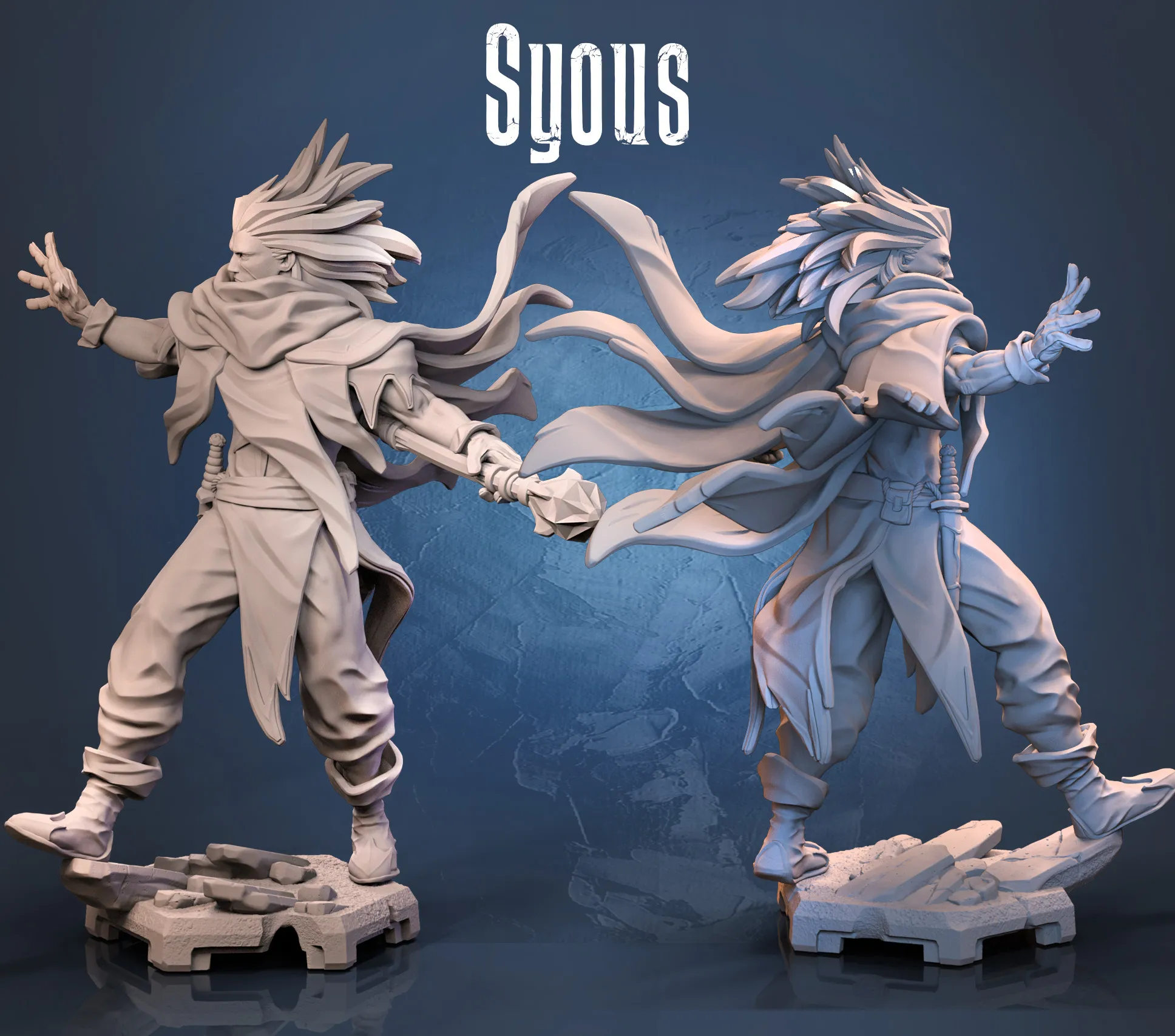 Characters & Creatures STL Download - Syous Magic Userby Dragun Studios
