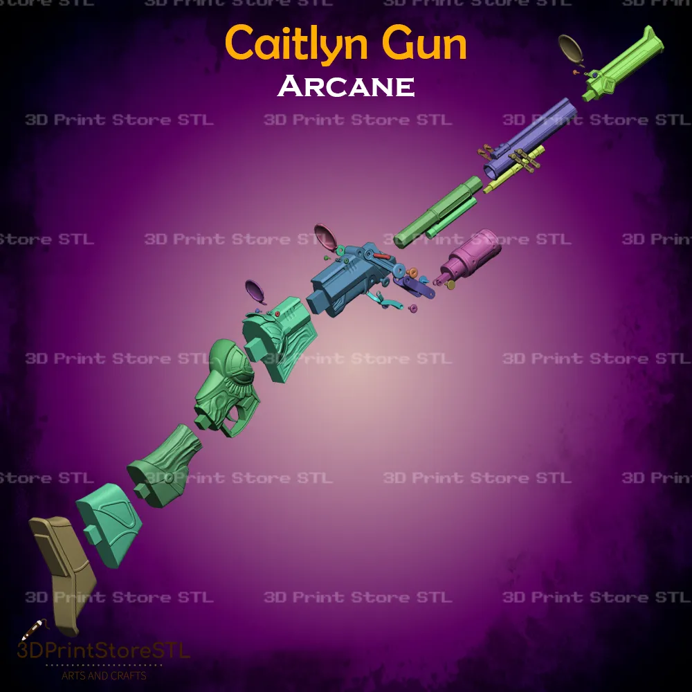 Caitlyn Gun Cosplay Arcane - STL File | 3D models download | Creality Cloud