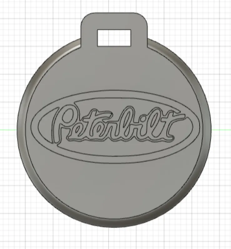 3D Printer Files | 3MF File | Pendentif porte clé Peterbilt / Peterbilt ...