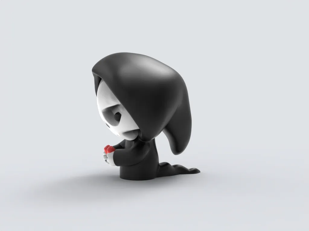 Free Game Props STL Download - little death with heartby dreampaint