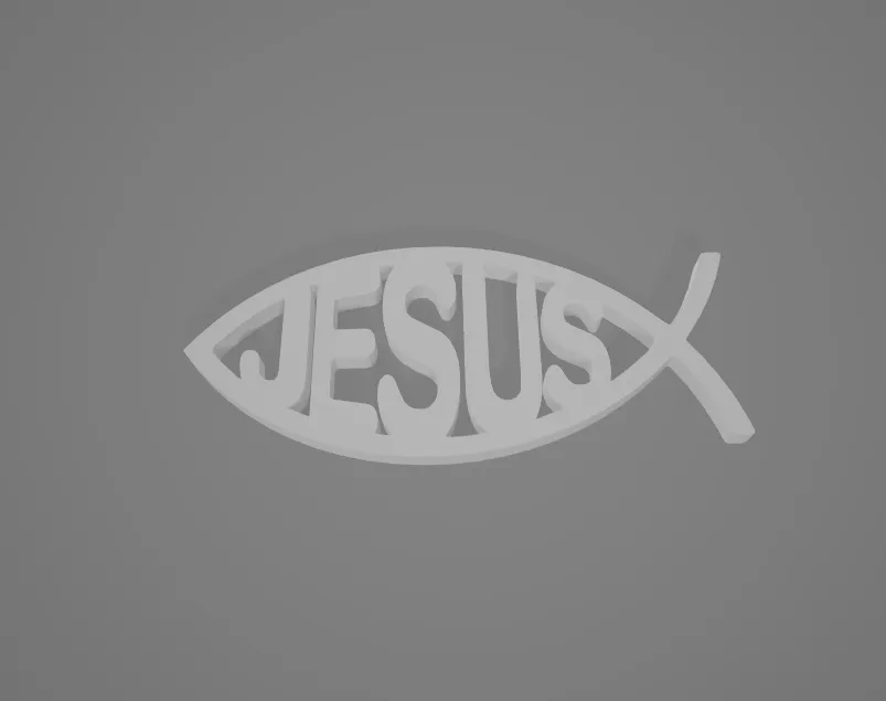 Jesus Fish Logo | 3D models download | Creality Cloud