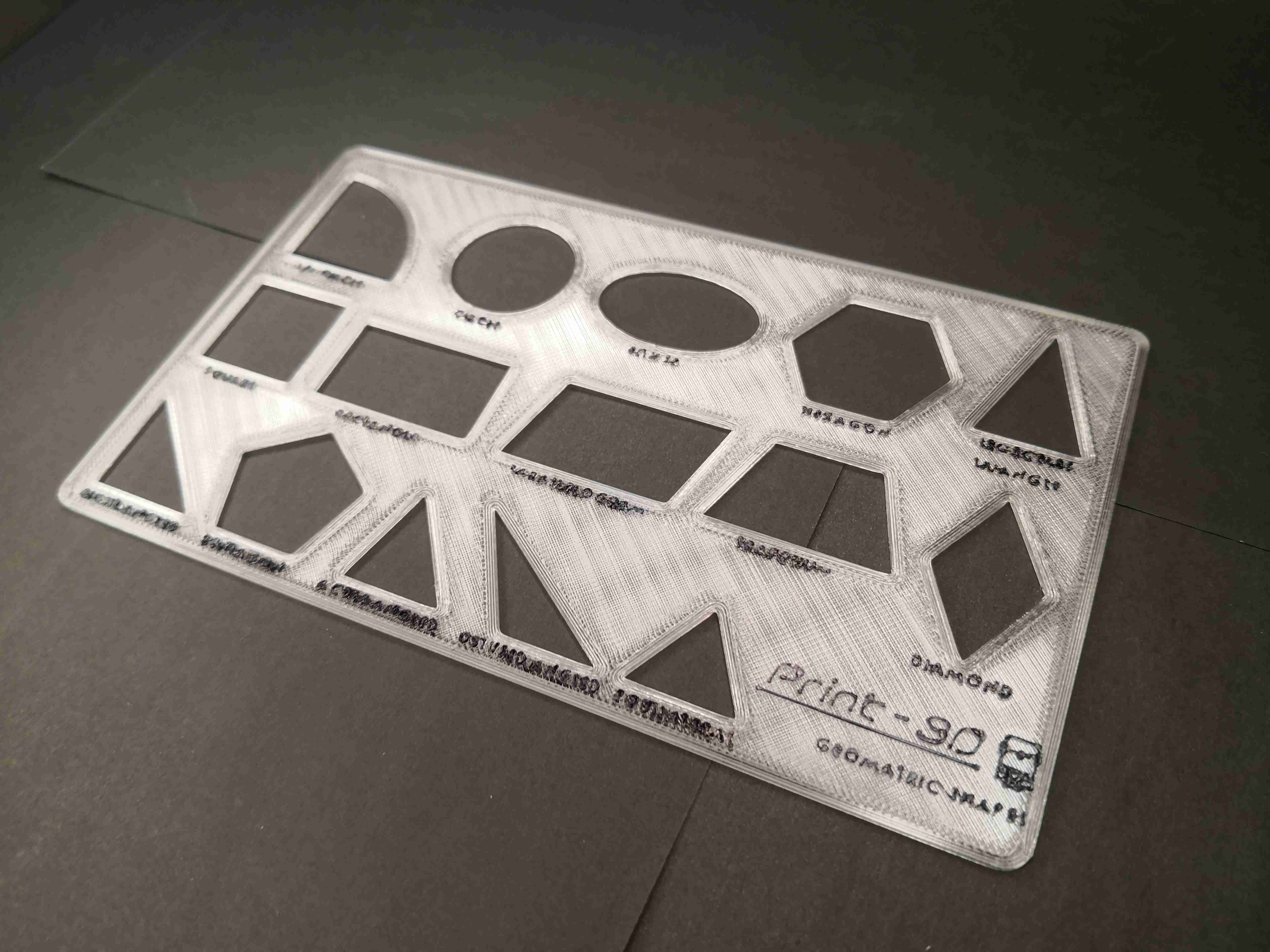 Geomatric Shapes - Drawing Template | 3D models download | Creality Cloud