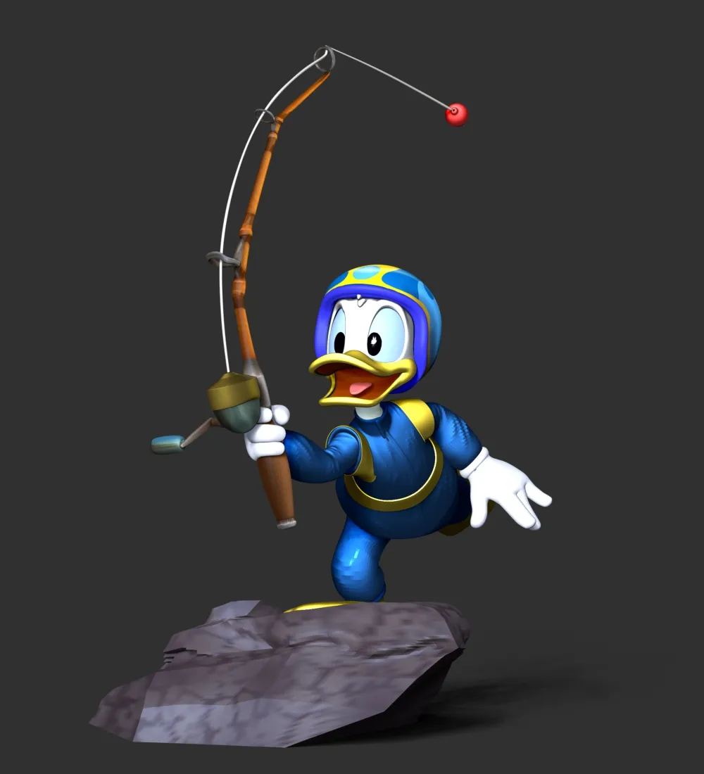Characters & Creatures STL Download - Donald Duck - Fishingby Bon Bon Store
