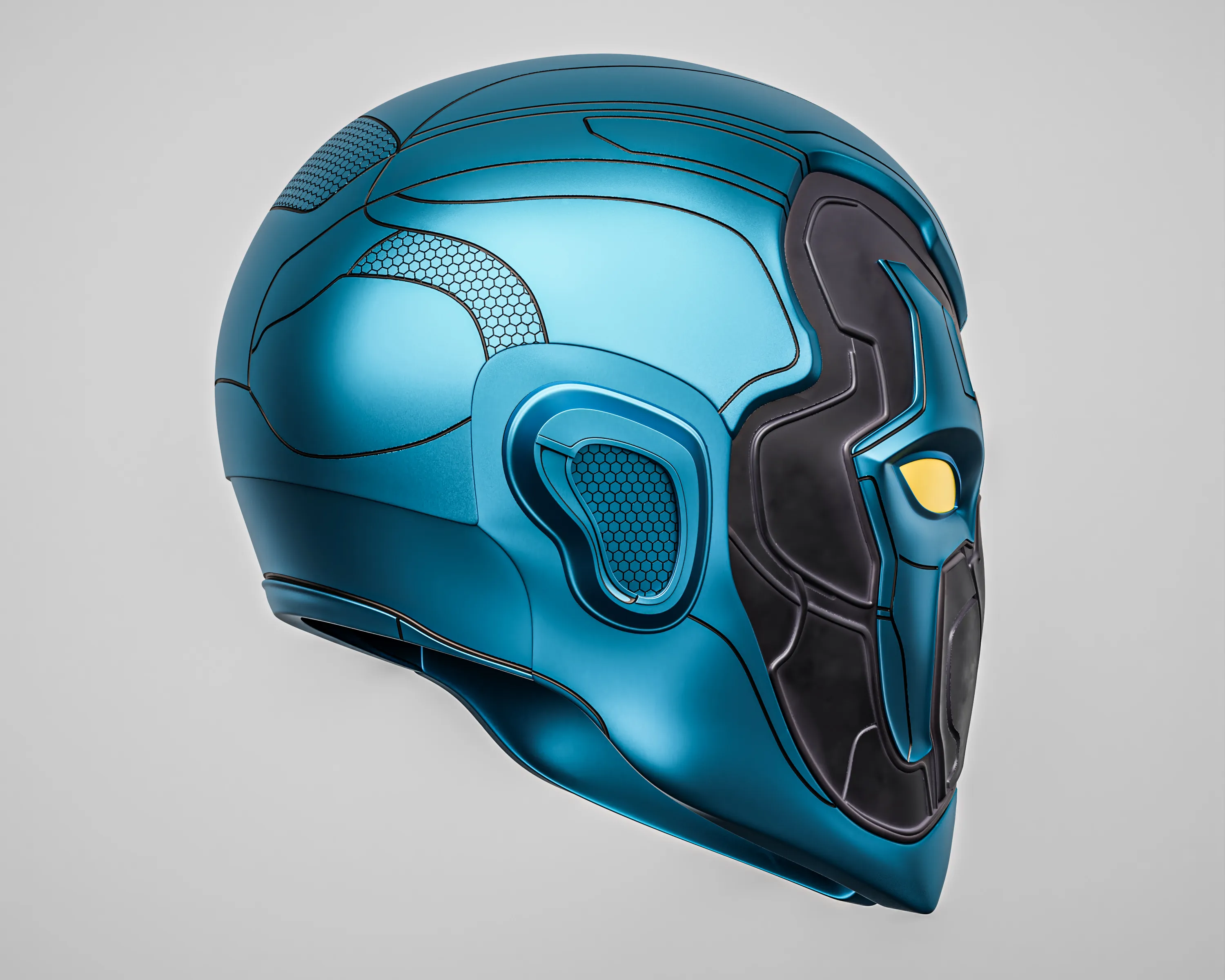 Cosplay STL Download - Blue Beetle Helmet - 3D Printable STL Modelby ...