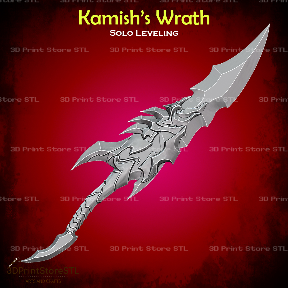 Kamish Wrath Dagger Cosplay Solo Leveling - STL File | 3D modeller ...