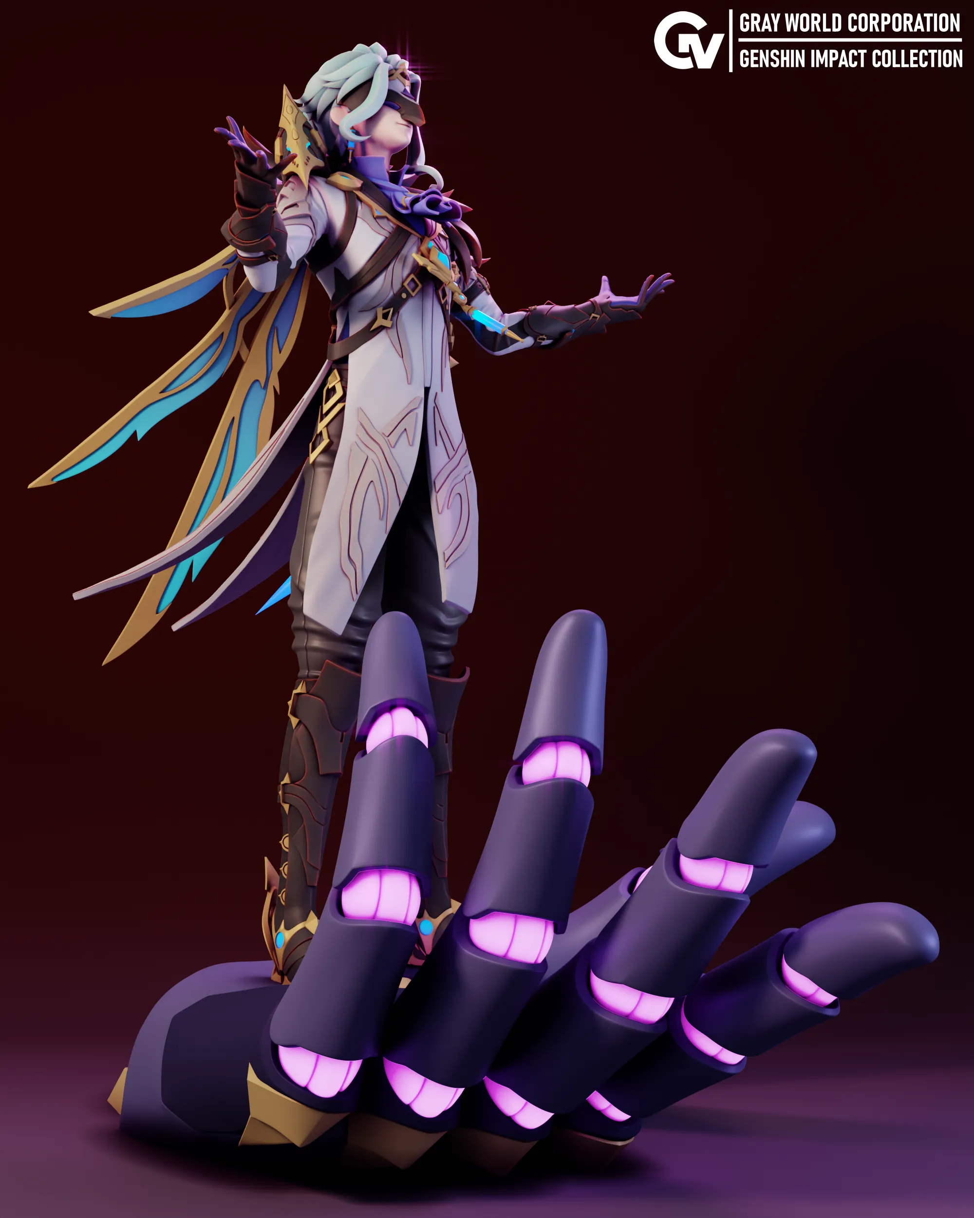 Characters & Creatures STL Download - Dottore | Genshin Impactby Gray ...