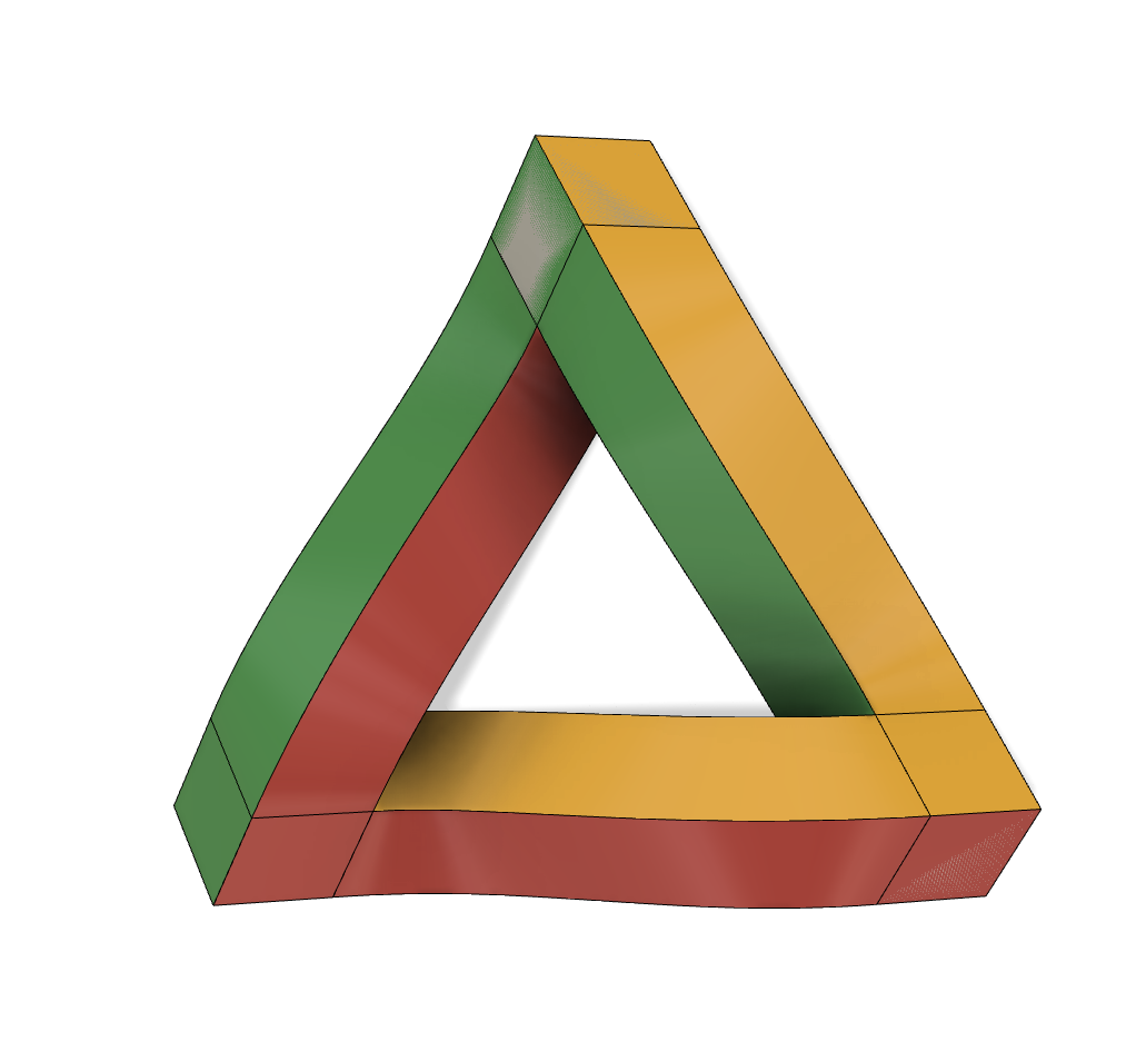 Penrose Triangle 3D print model | 3D-Modelle herunterladen | Creality Cloud
