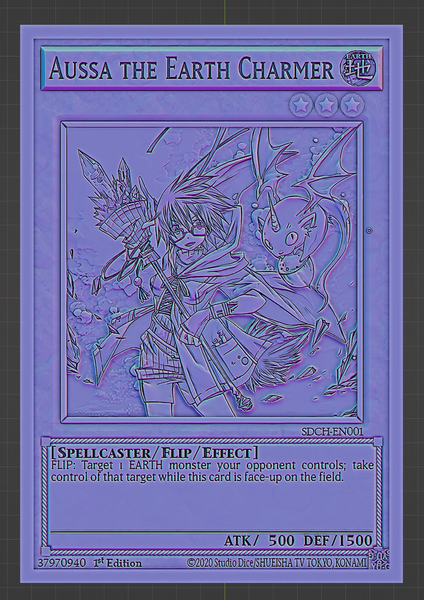 Other STL Download - AUSSA THE EARTH CHARMER - YU-GI-OH!by Wsonuchiha3D