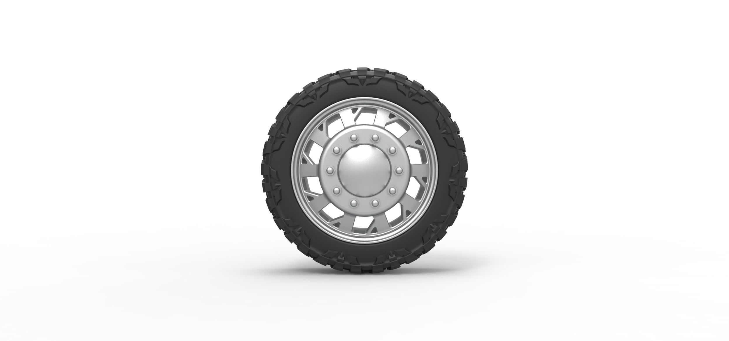 Front semi wheel for pickup V9 Scale 1:25 | 3D models download ...
