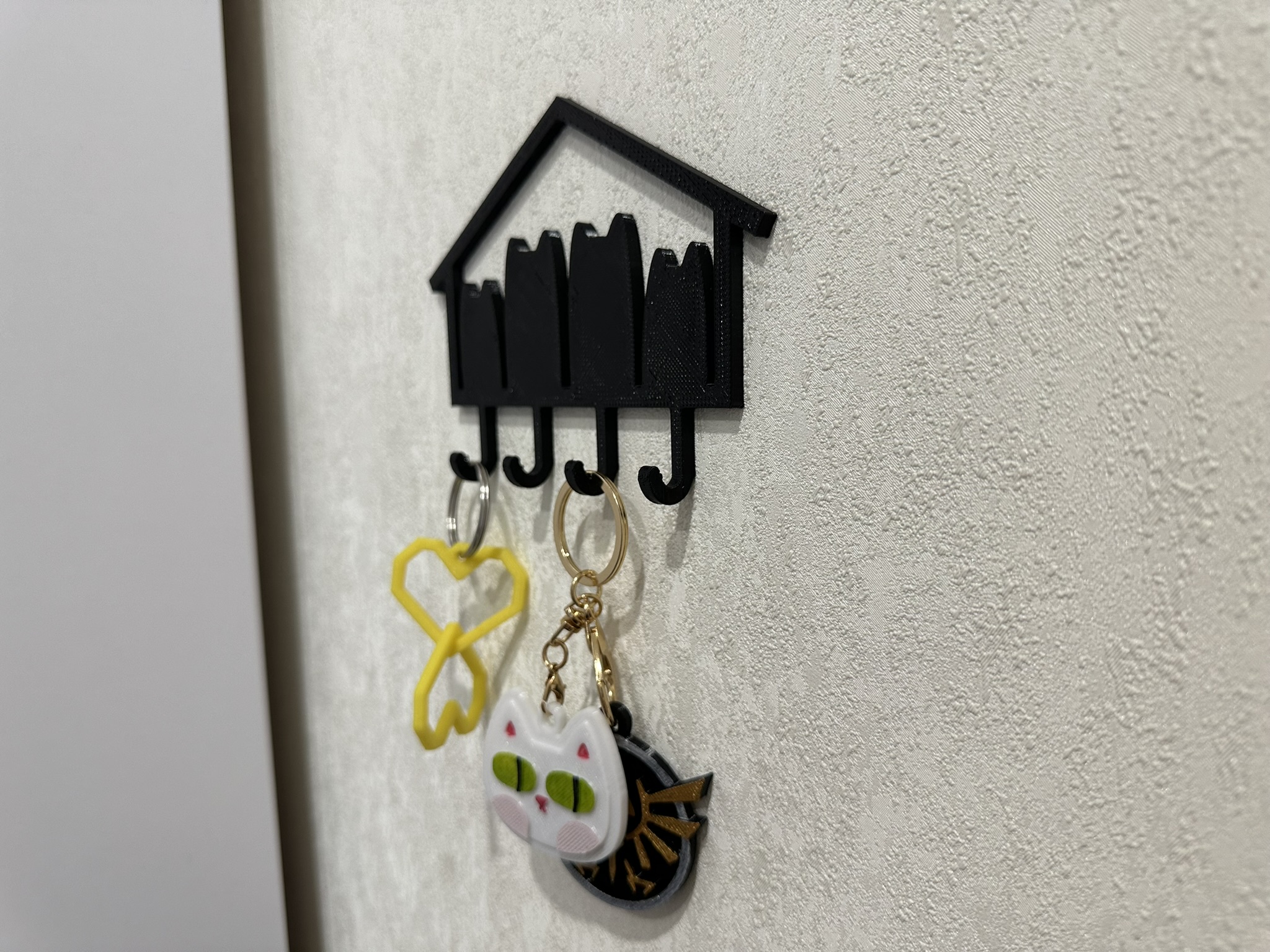 Cat key holder with 4 hooks | 3D models download | Creality Cloud