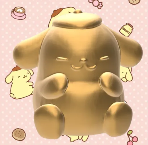 Characters & Creatures STL Download - Pompompurin 3dby Prinlab3d