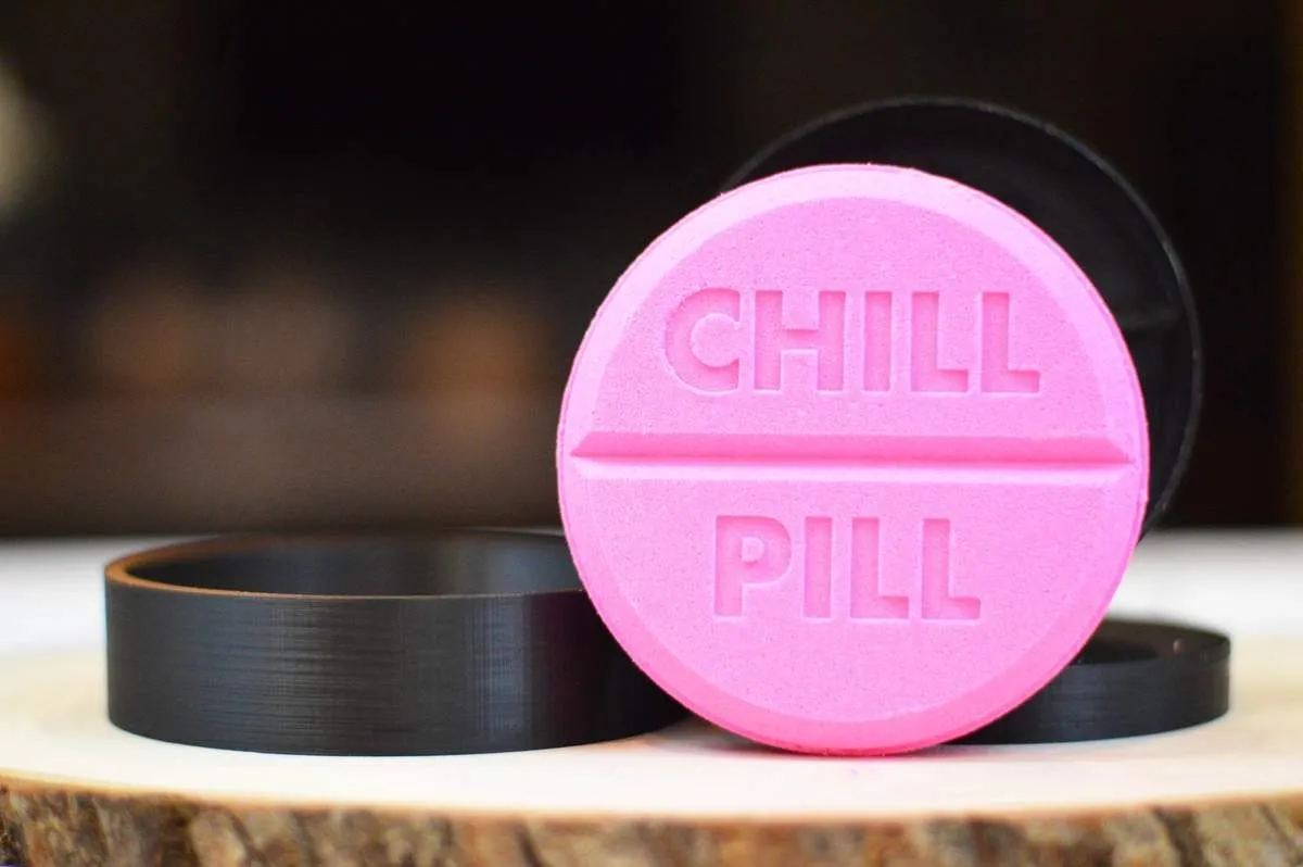 Home Decorations & Ornaments STL Download - Chill Pill Bath Bomb Moldby ...
