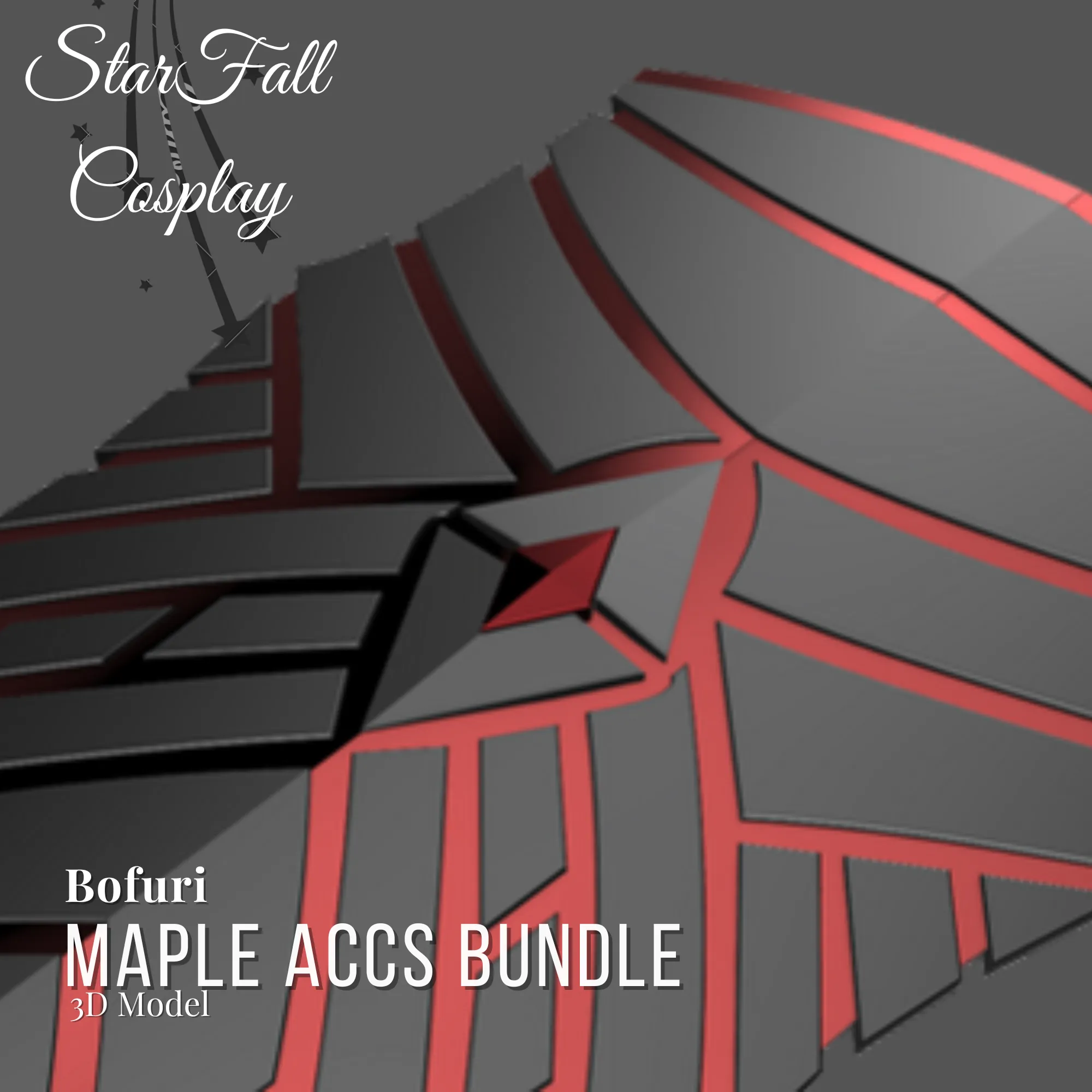 Cosplay STL Download - Maple Accessory Bundle 3D Models Bofuri ...