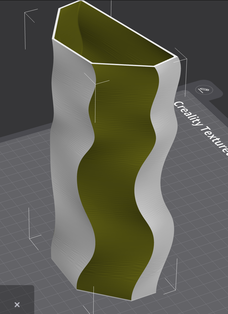 3D Printer Files | 3MF File | Double Wave Vase | Creality Cloud