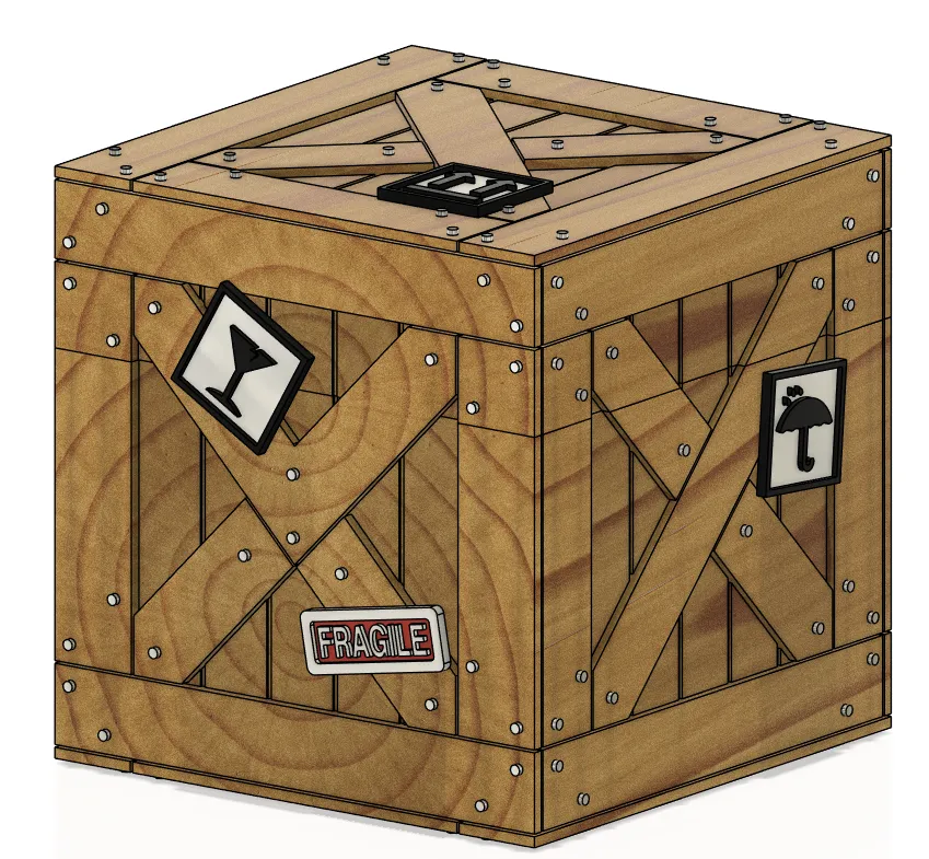 Wooden Box MTG Deck Box | 3D models download | Creality Cloud