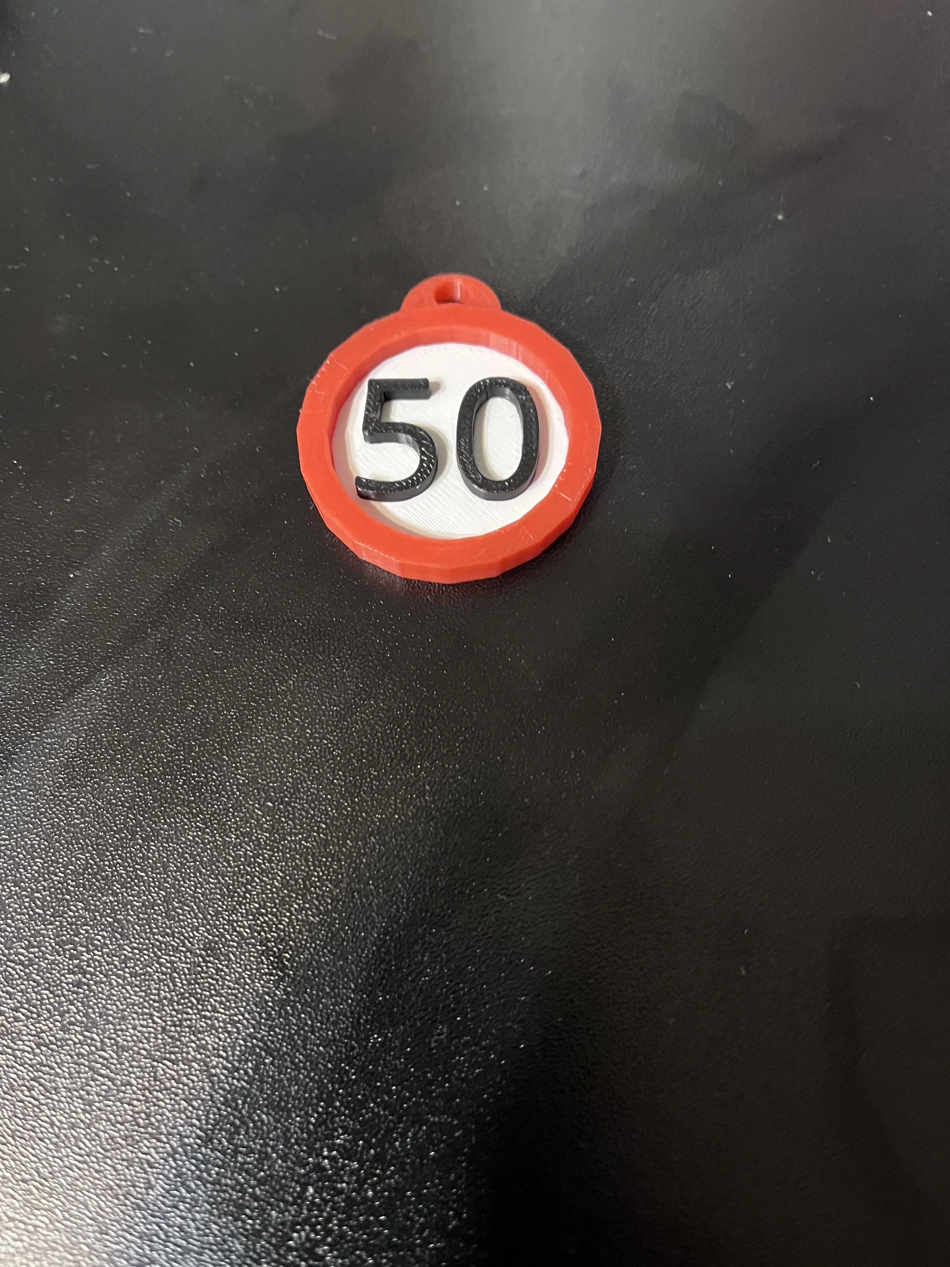 3D Printer Files | 3MF File | European Speed Limit 50 Keychain ...