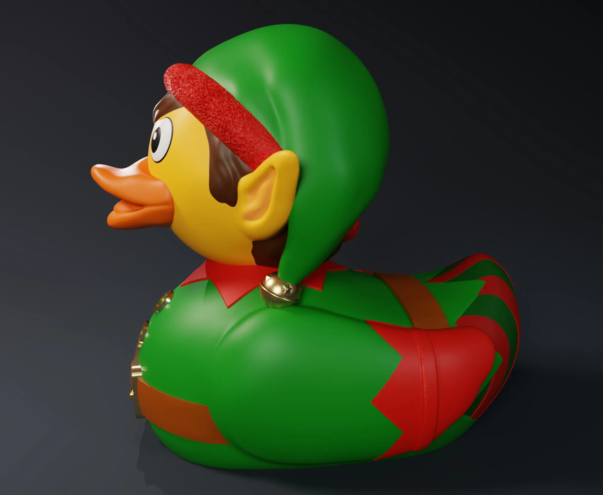 Other STL Download - Cute Santa's Elf Rubber Duckby César_Cruz